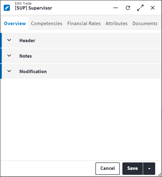Trade Screen